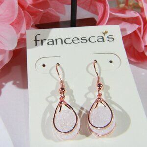 Francesca's Collections | Jewelry | Nwt Francescas Rose Goldtone Dangle ...